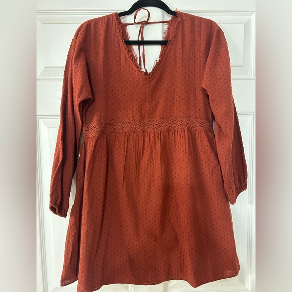 True Craft | Dresses | True Craft Terracotta Long Sleeve Dress | Poshmark